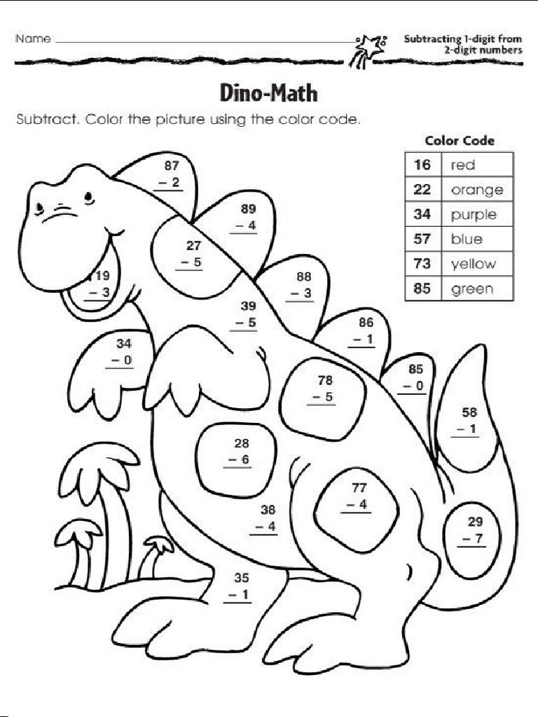 Dino Math | PDF