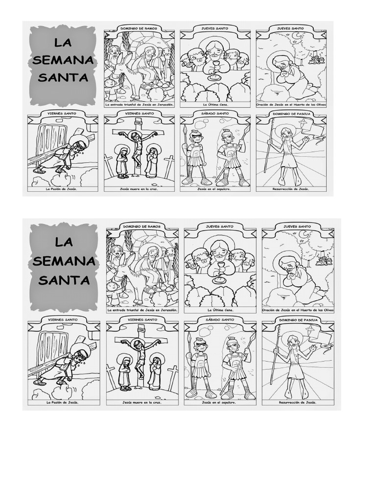 Semana Santa para Colorear Actividades | PDF