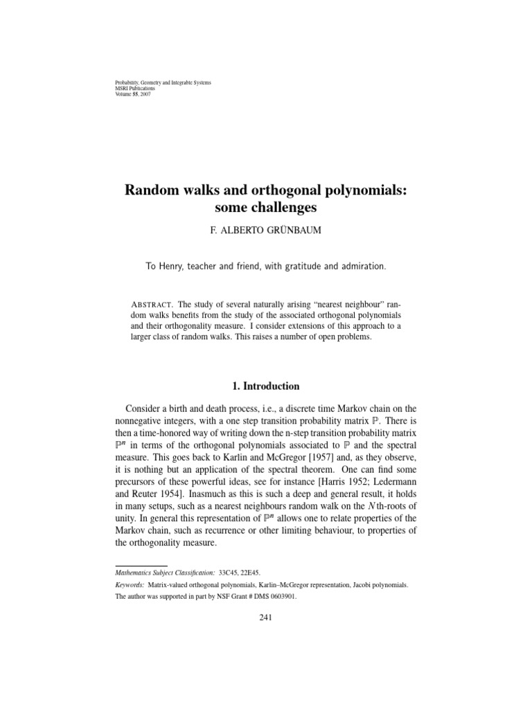 11 Alberto | PDF | Matrix (Mathematics) | Markov Chain