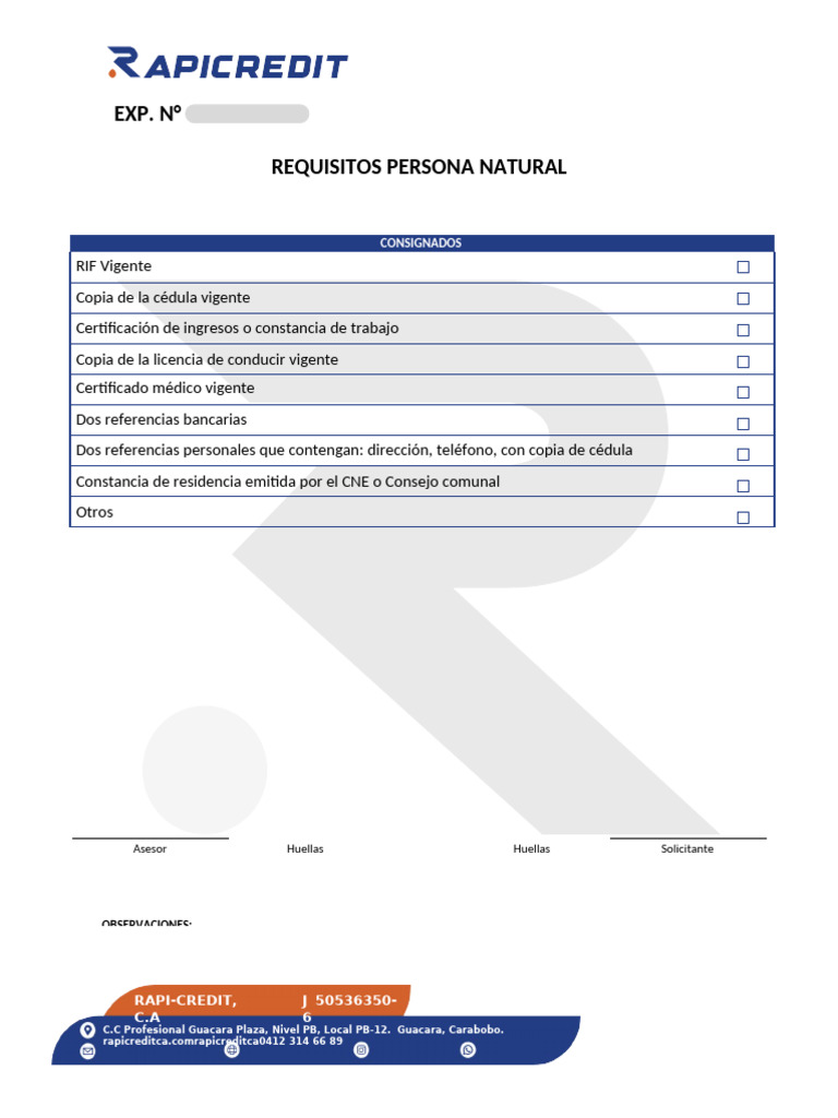 Checklist de Requisitos | PDF
