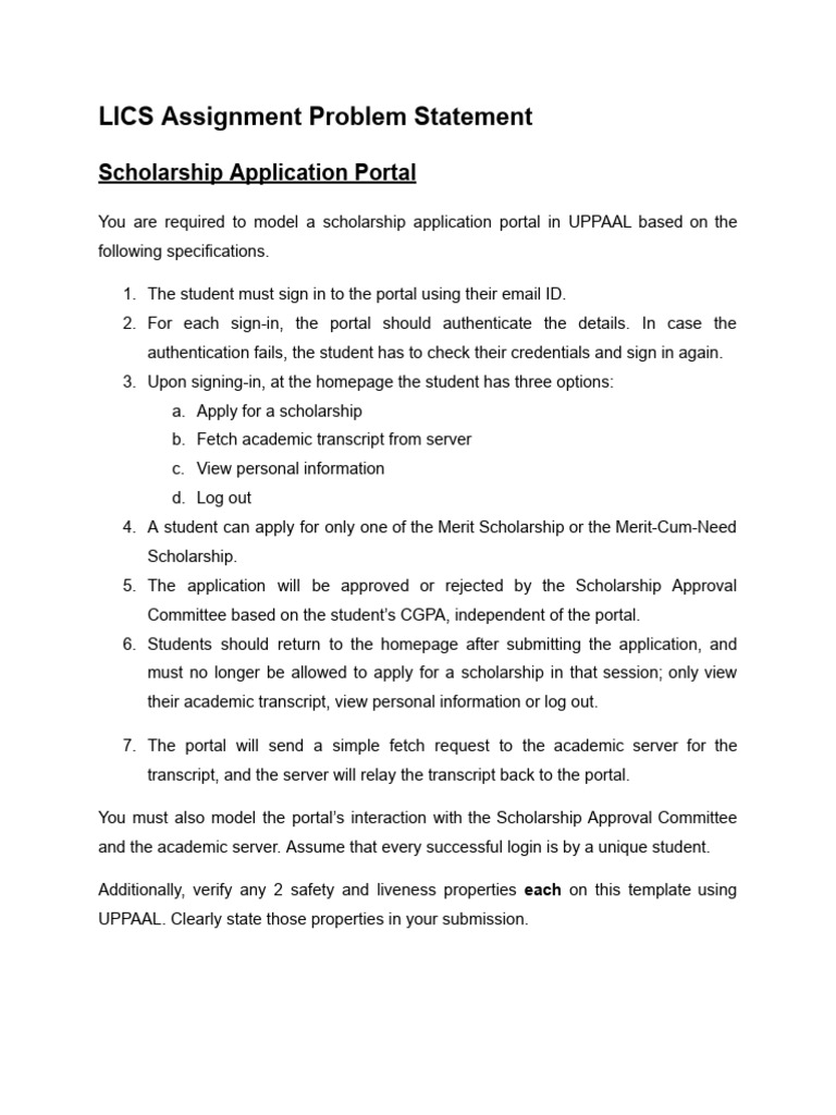 LICS Assignment Problem 2024 | PDF | Computer Science | Software