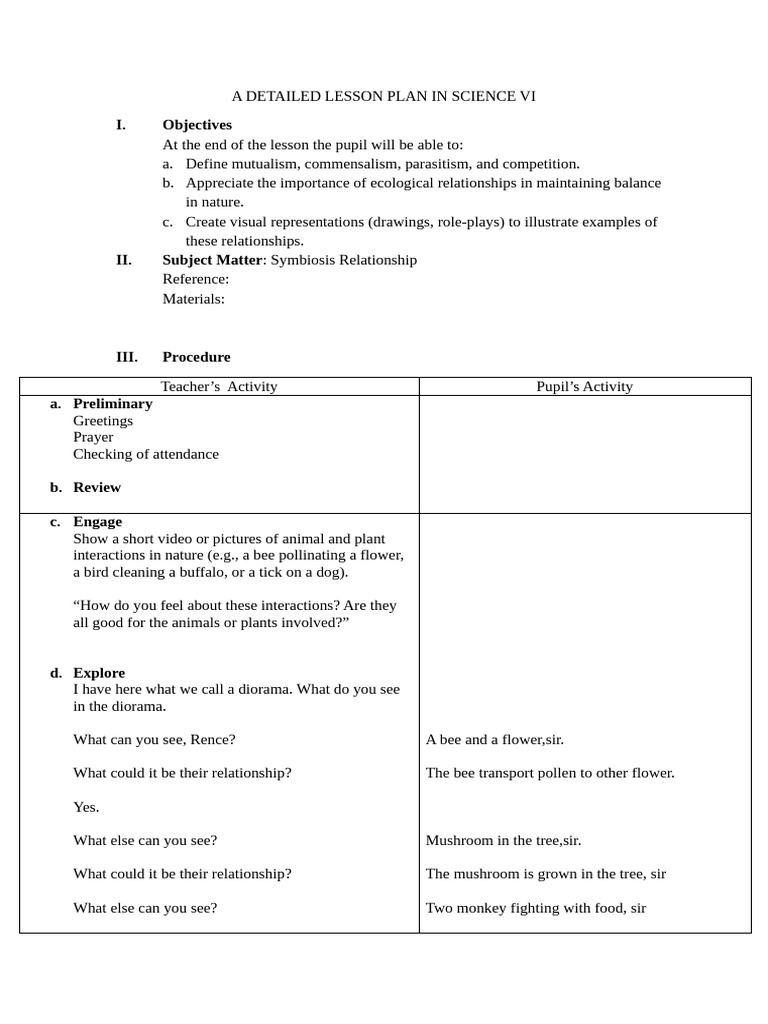 Detailed Lesson Plan in Science VI | PDF | Flowers | Parasitism