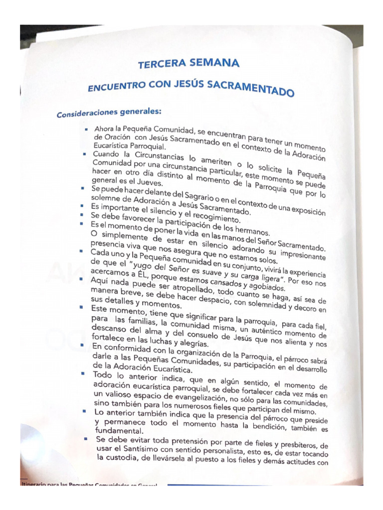 Encuentro Con Jesus Sacramentado | PDF