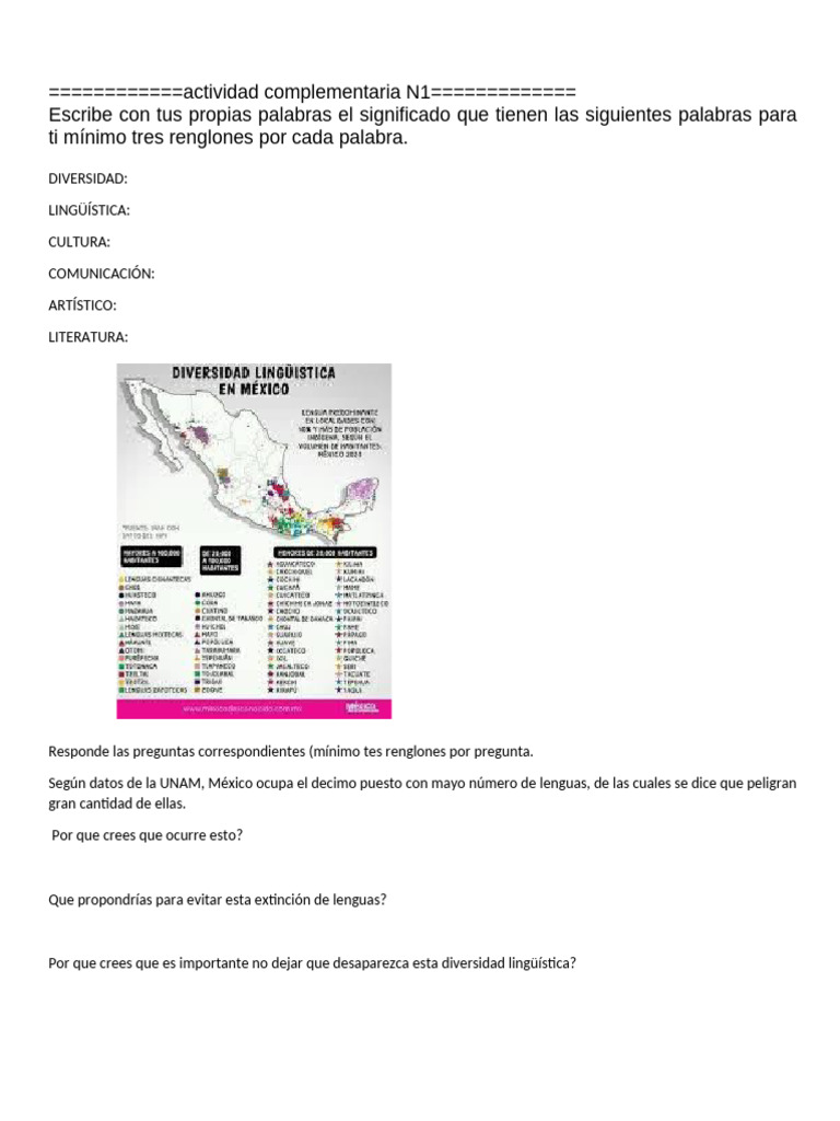 Actividad Complementaria 1.1no1 | PDF | Lingüística | Comunicación