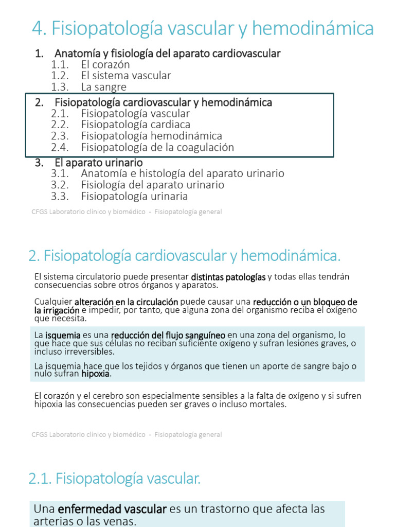 4.fisiopatología Vascular y Hemodinámica - Parte 3 | PDF | Embolia ...