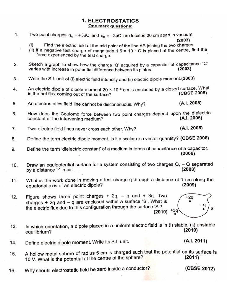 CH 1 To CH 3 - Questions | PDF