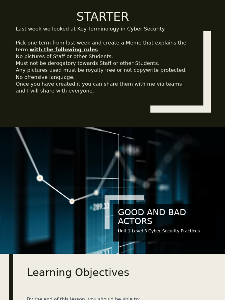 Good vs Bad Actors in Cybersecurity | PDF | Security | Computer Security
