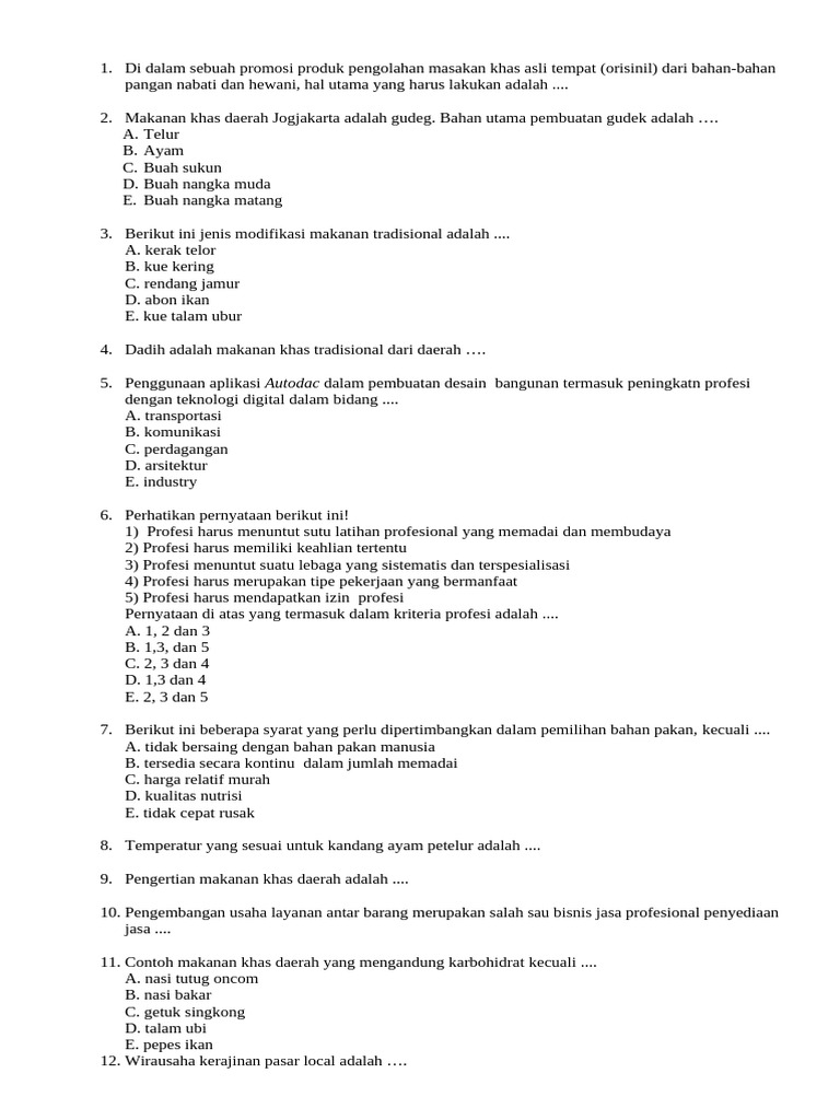 Revision PKWU Kelas 12 2425 Fix | PDF