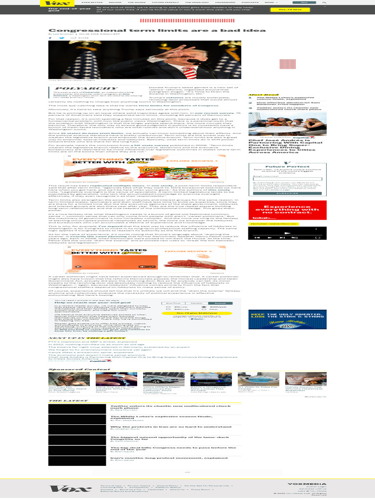 "Congressional Term Limits Debate" | PDF