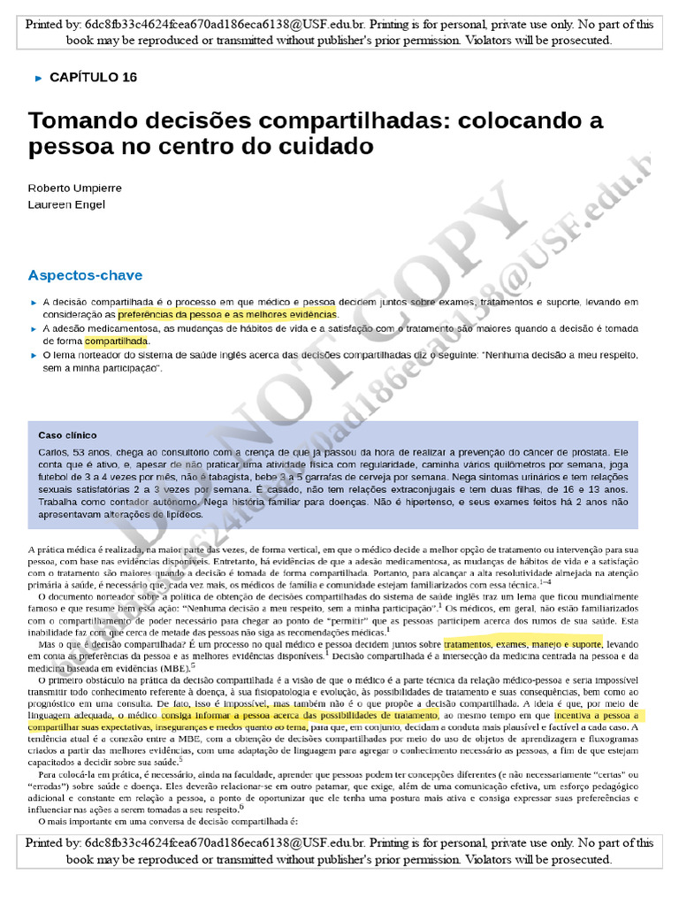 Gusso Decisão Compartilhada | PDF