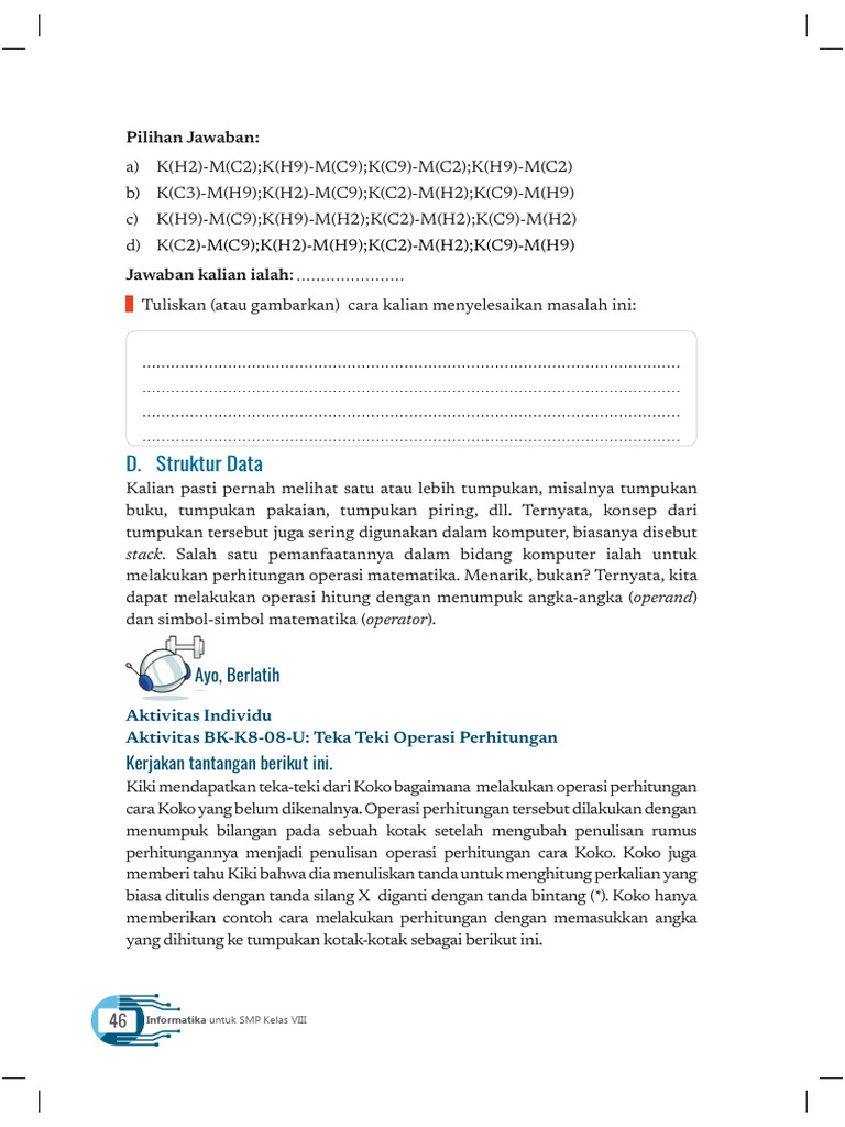 Evaluasi Operasi Perhitungan dengan Stack | PDF