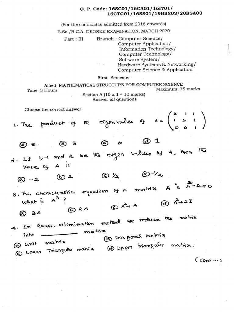 Mathematical Structures For Computer Science | PDF