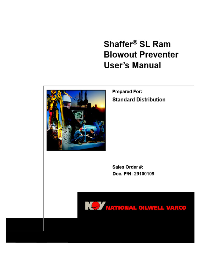 Shaffer SL Ram BOP User's Manual | PDF | Mechanical Engineering