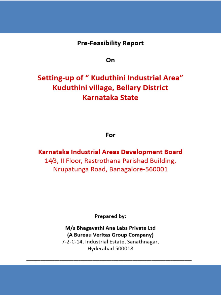 Pre Feasibility Report Setting Up of Kud | PDF | Waste | Waste Management