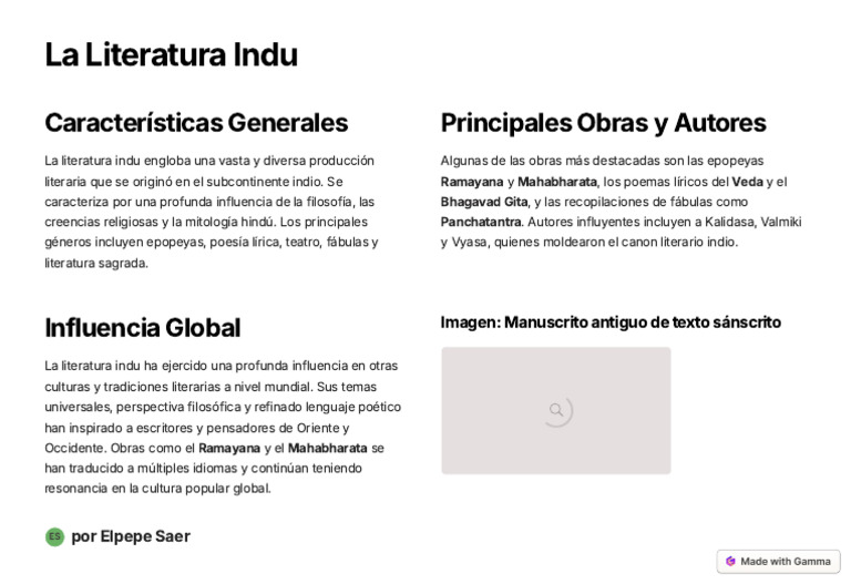 La Literatura Indu | PDF