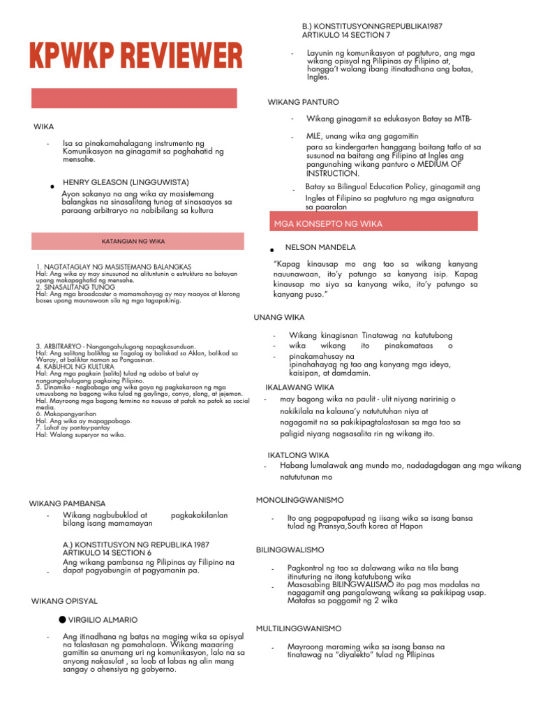 KPWKP 1ST-Q Midterm-Reviewer | PDF