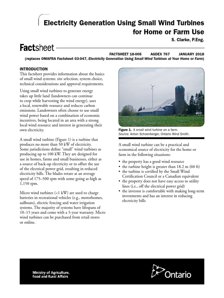 Omafra Electricity Generation Small Wind Turbines Home Farm Use 18 005 ...