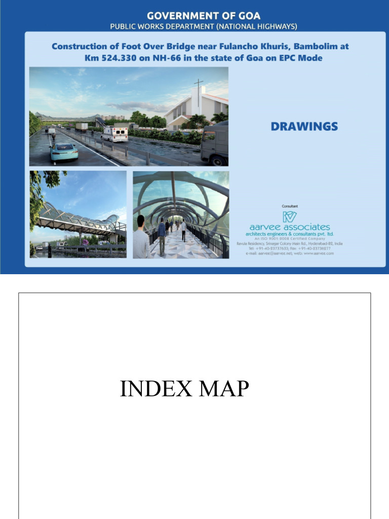 Foot Over Bridge Construction Plans | PDF | Building Engineering ...