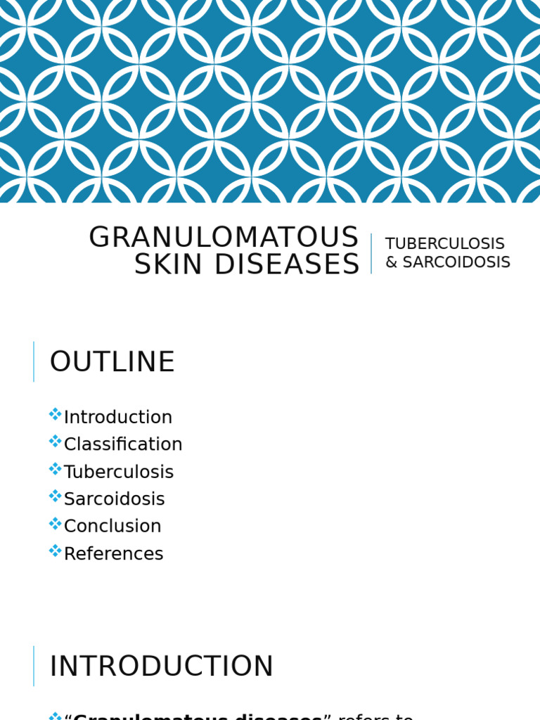 Granulomatous Diseases - Derma | PDF | Tuberculosis | Medical Specialties