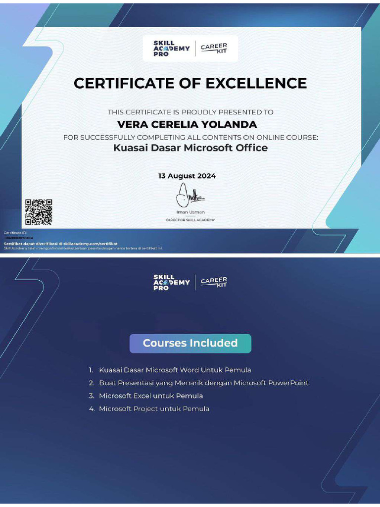 Sertifikat Ms Office | PDF