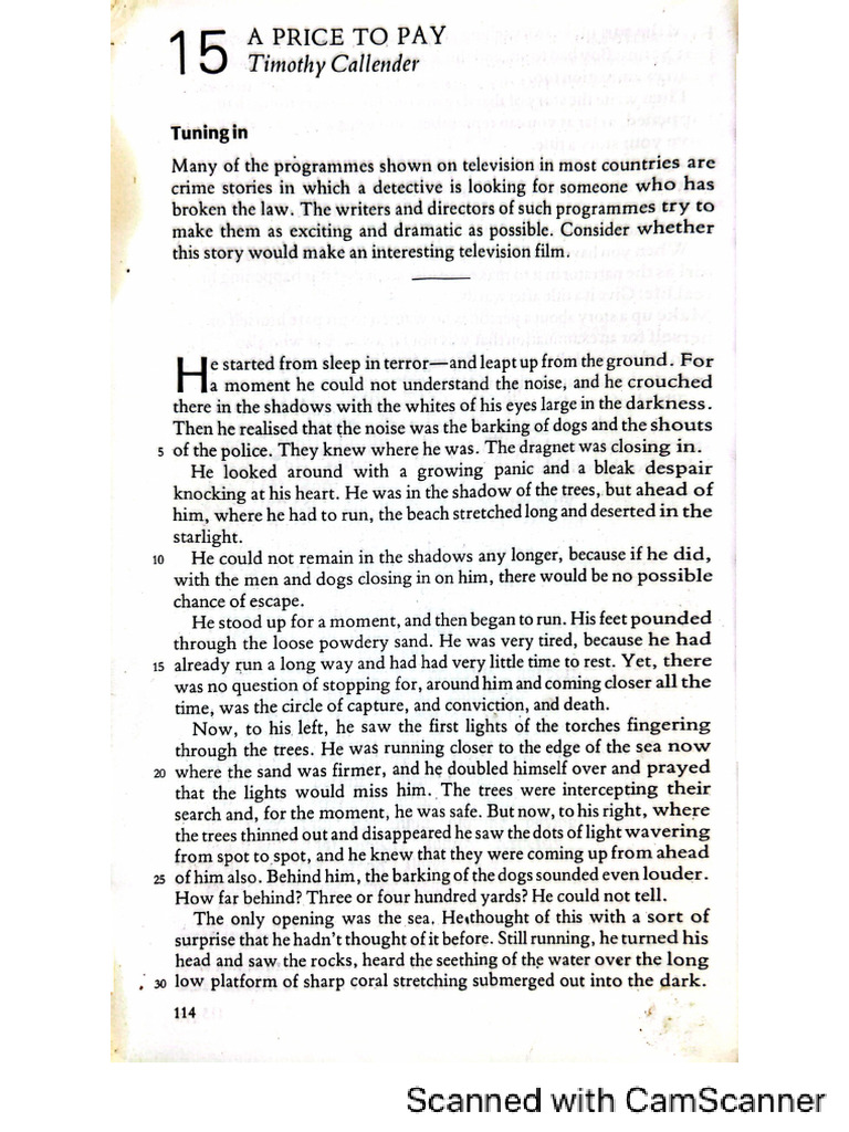 A Price To Pay by Timothy Callender | PDF