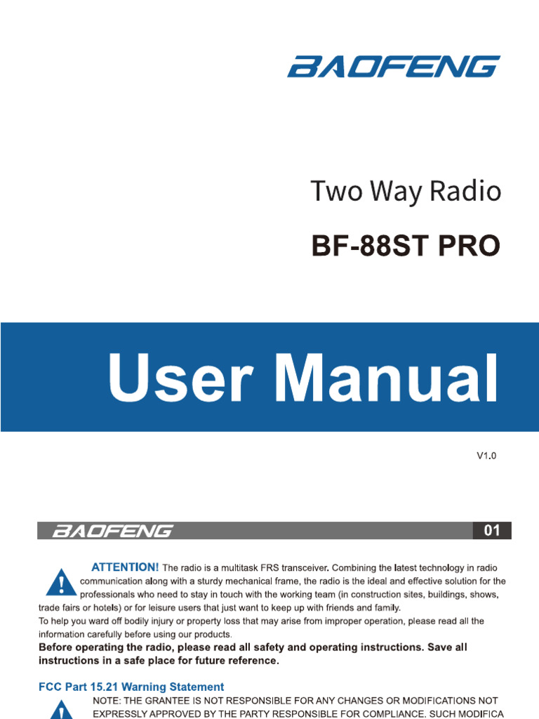 BF-88ST PRO User Manual EN 20230324 | PDF