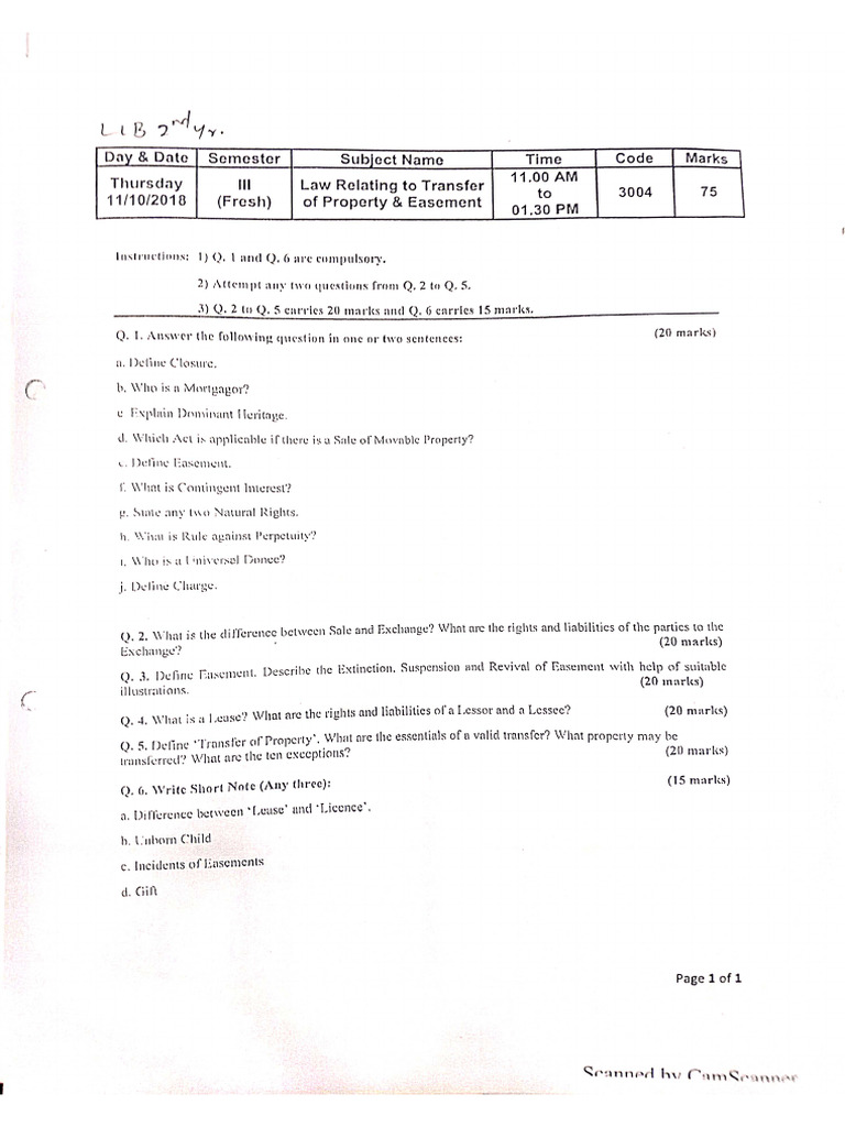 Question Papers of TOPA | PDF