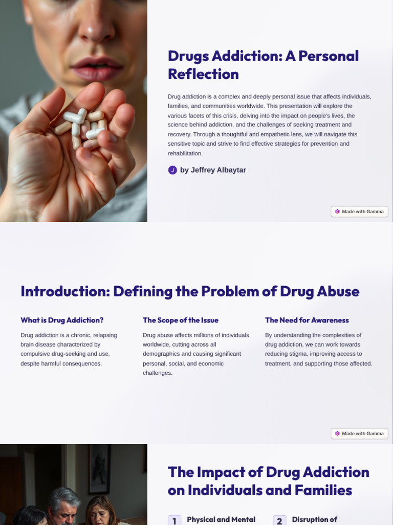 Drugs Addiction A Personal Reflection | PDF | Substance Abuse ...