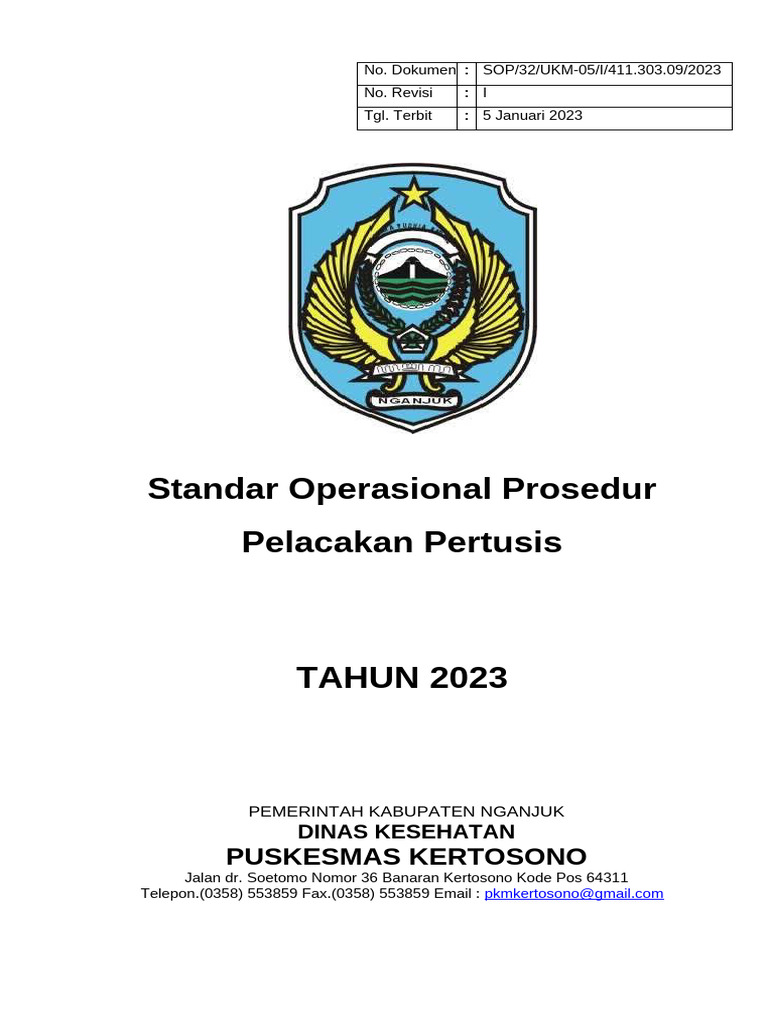 Fix Sop Pertusis | PDF