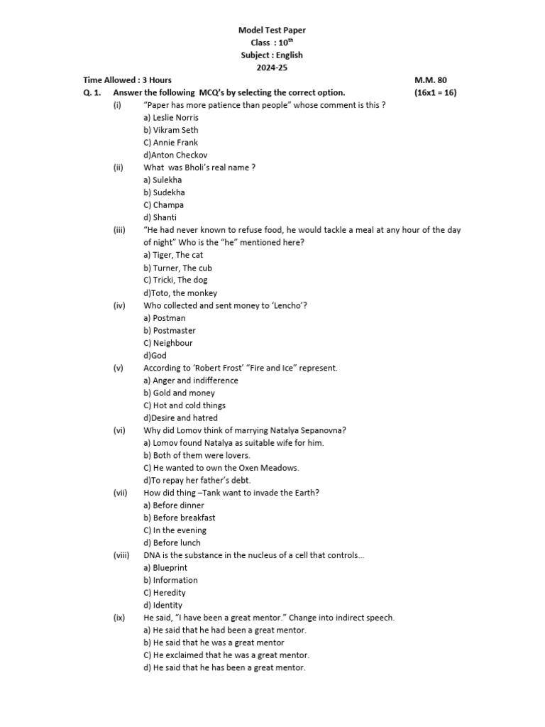 MQP 10 Eng 05 10 2024 | PDF