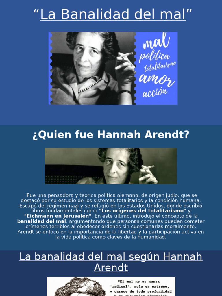 La Banalidad Del Mal | PDF