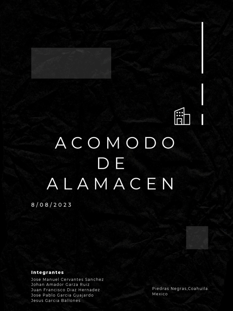 Acomodo de Alamacen | PDF