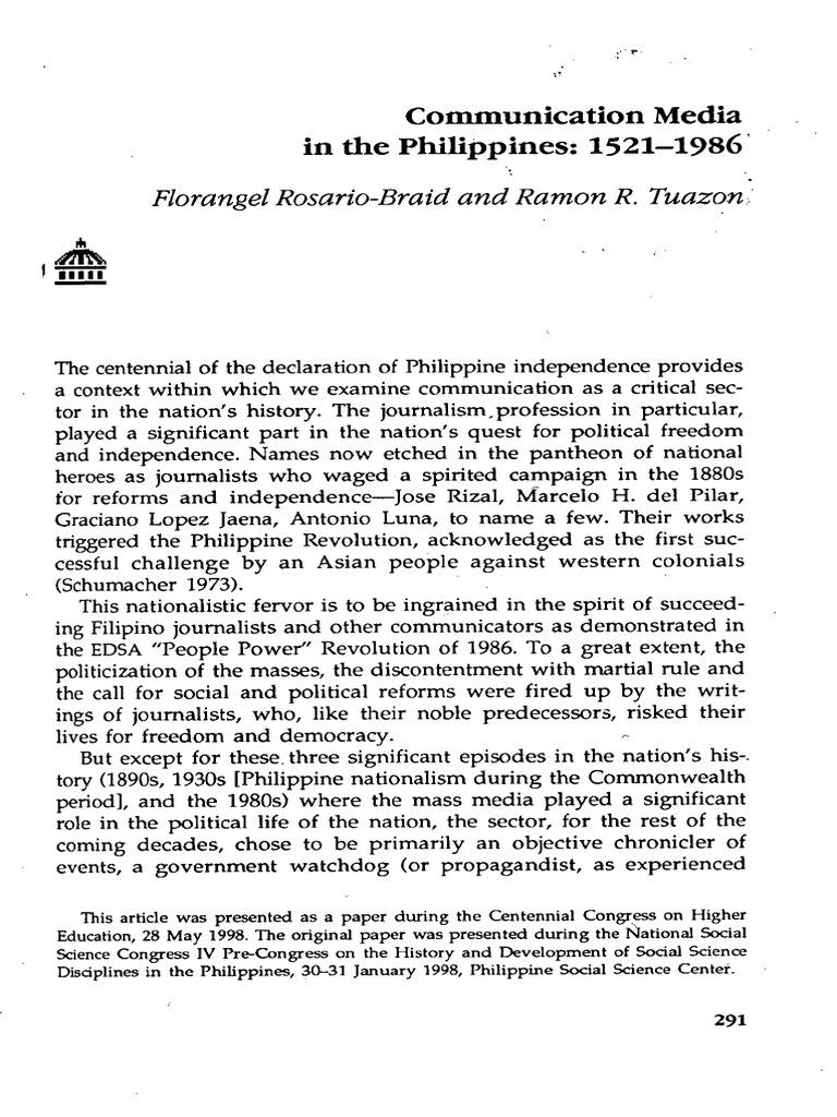 History of Philippine Communication | PDF
