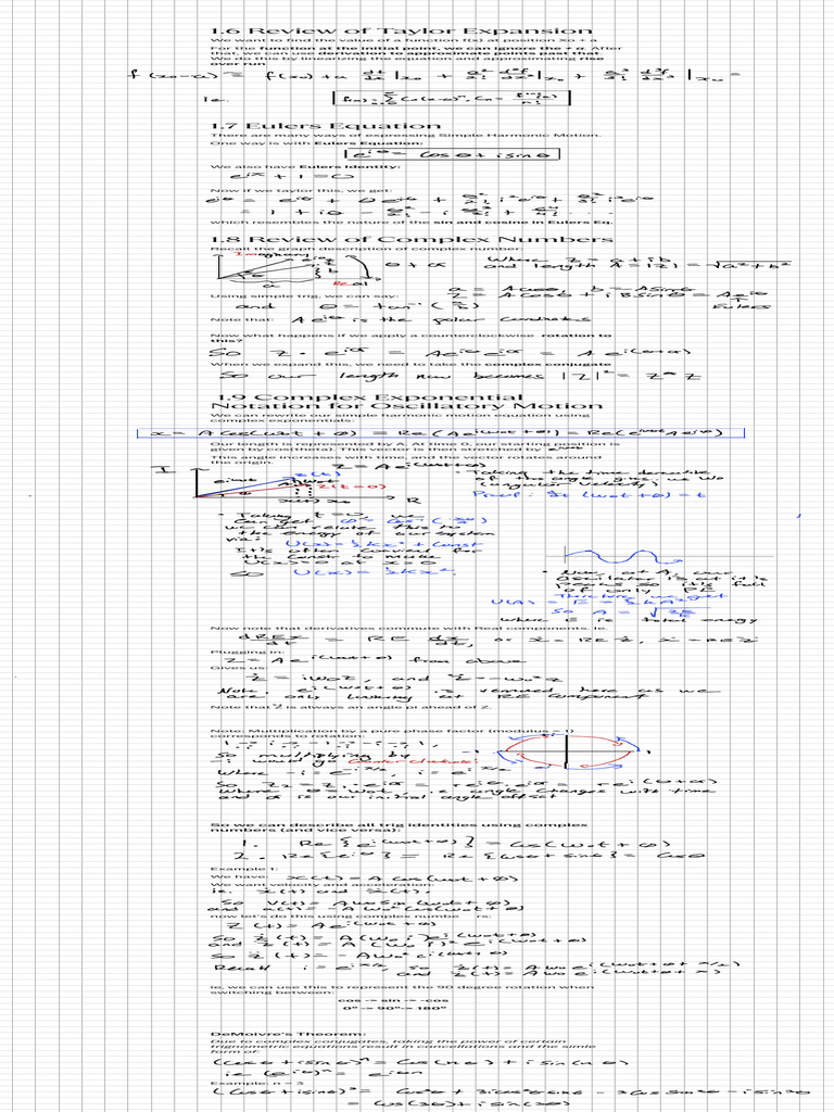 1 - 6-1 - 9 Complex Numbers and Application To Oscillations | PDF