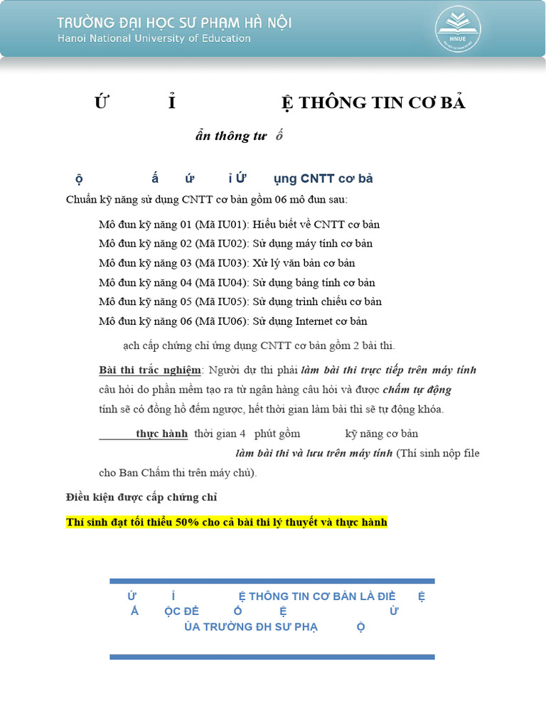 Chứng chỉ CNTT-TT03 | PDF