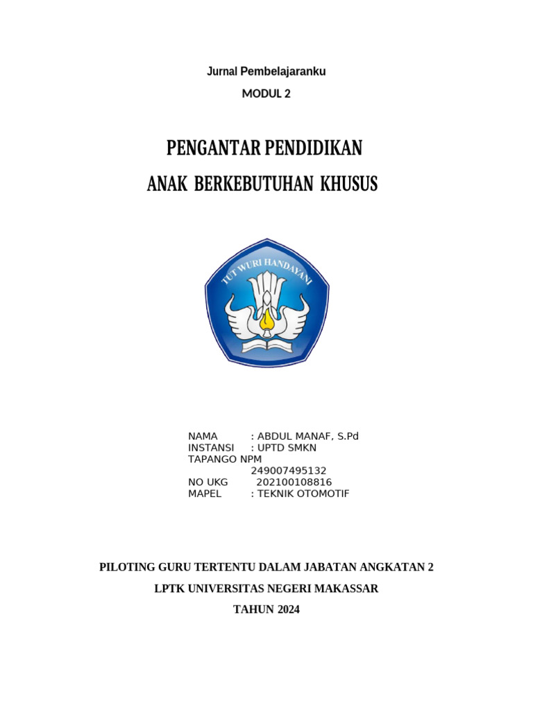 Jurnal Pembelajaran Inklusif | PDF