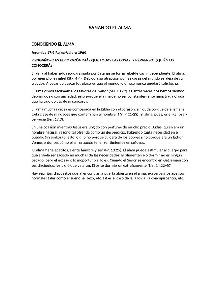 Conociendo El Alma | PDF