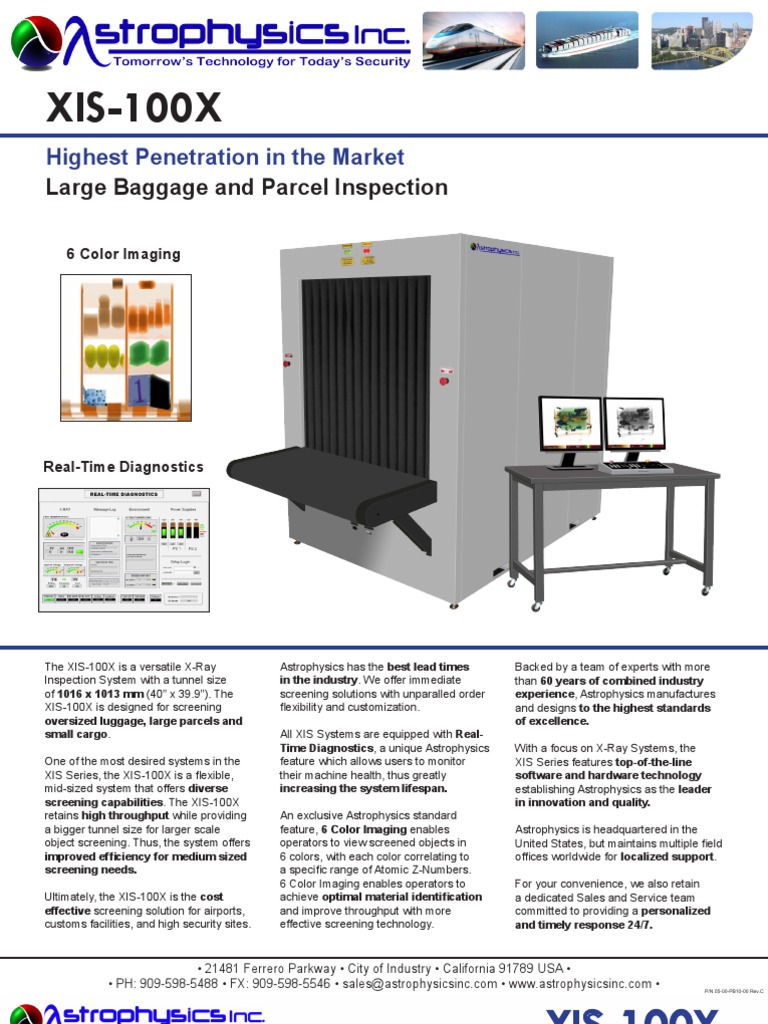 XIS-100X X-Ray Inspection System Overview | PDF | Video | Display ...