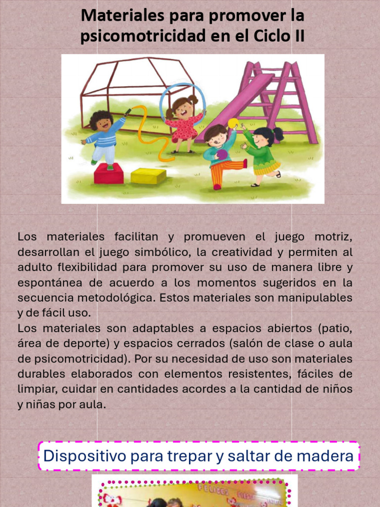 22 PSICOM - Materiales para Pormover La Psicomotricidad en El Ciclo II ...