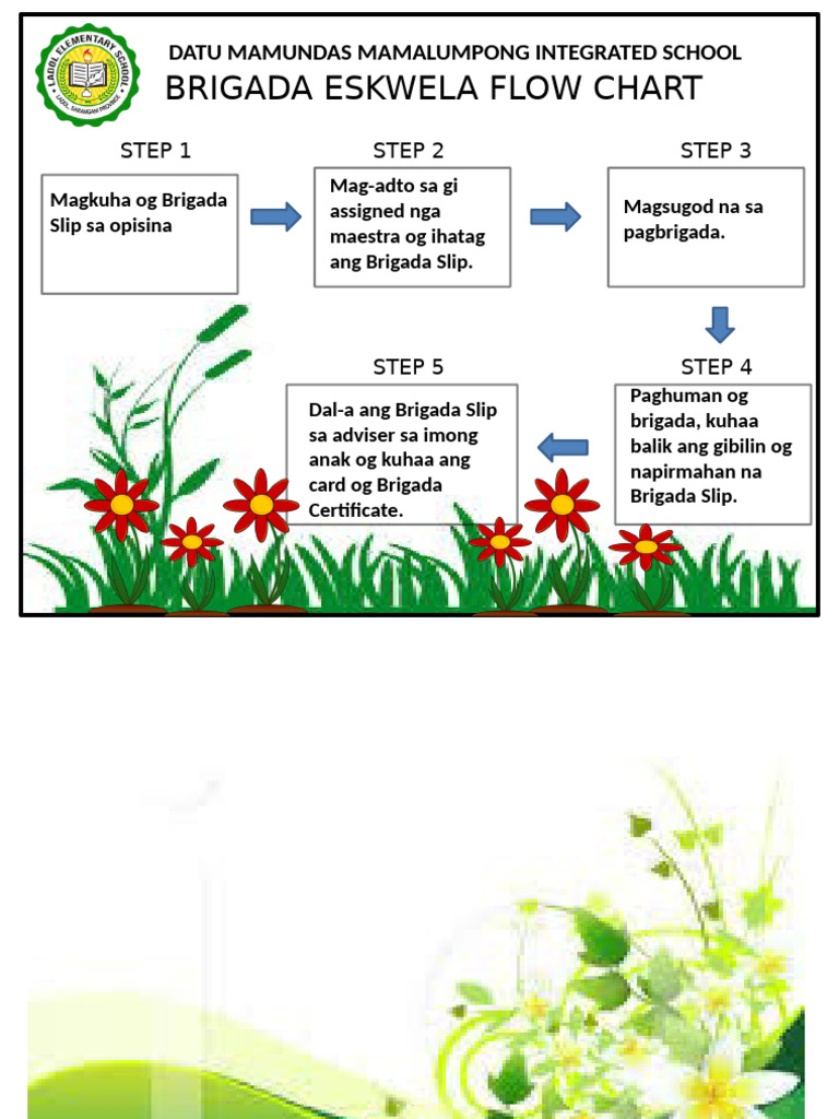 Brigada Eskwela Flow Chart | PDF