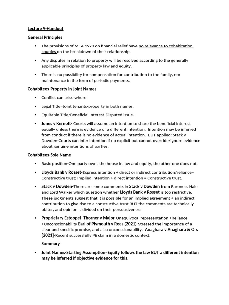 Lecture 9 Handout | PDF