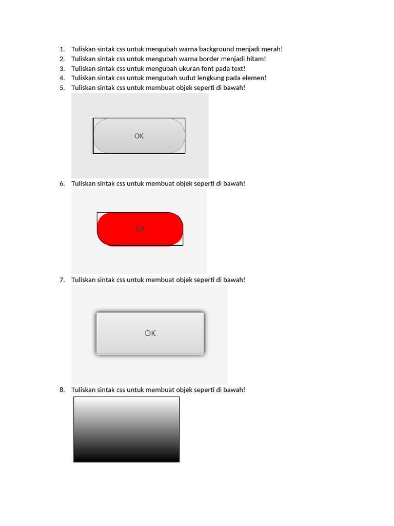 Tuliskan Sintak Css Untuk Mengubah Warna Background Menjadi Merah | PDF