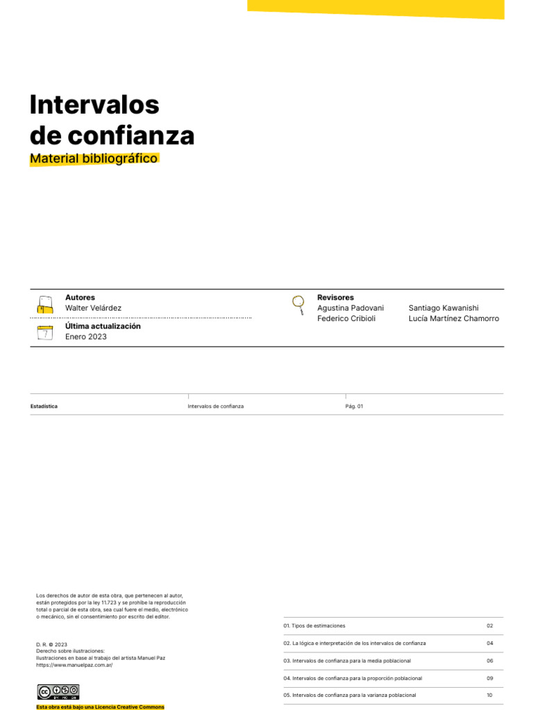 06 Intervalos de Confianza | PDF | Intervalo de confianza | Distribución normal