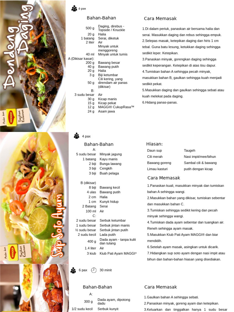 Resepi Maggi (R) | PDF