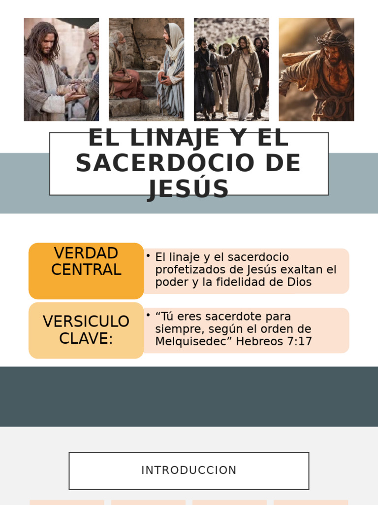 Linaje y Sacerdocio de Jesús | PDF | Sacerdote | Abrahán