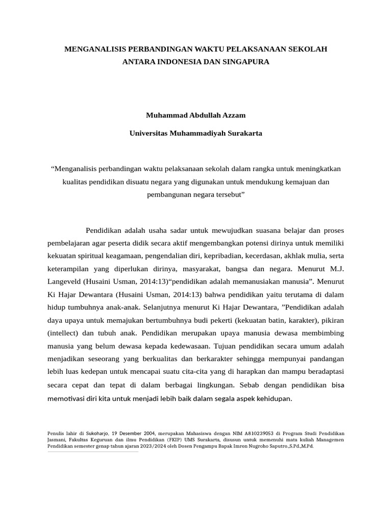 Manajemen - Pend Azzam | PDF