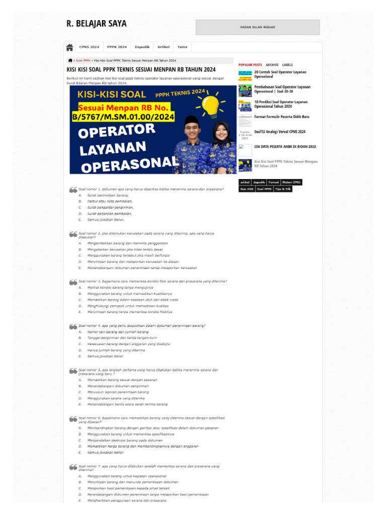 Screencapture Ruangbelajarbs Blogspot 2024 12 Kisi Kisi Soal PPPK Teknis Sesuai HTML 2024 12 02 ...