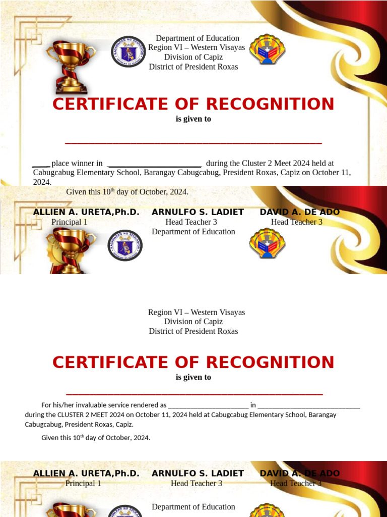 Certificate For Cluster Meet | PDF | Academic Degree | Doctoral Degrees