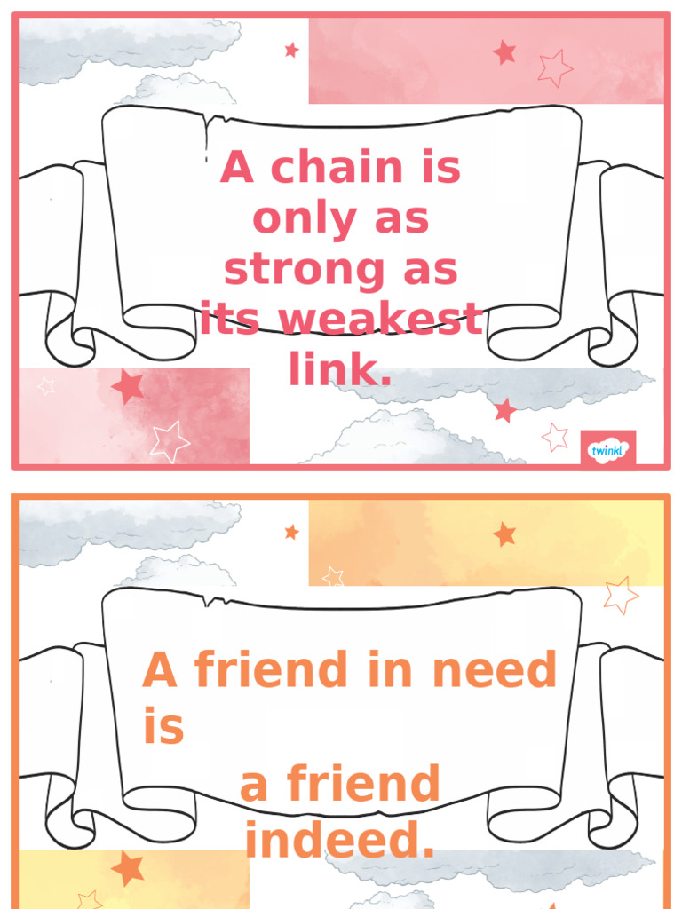 Au L 1667714465 Proverbs Classroom Display Posters Ver 1 | PDF