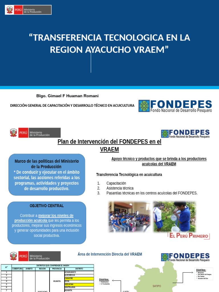 VRAEM 25 AÑOS DIGECADETA | PDF | Acuicultura | Peces y humanos